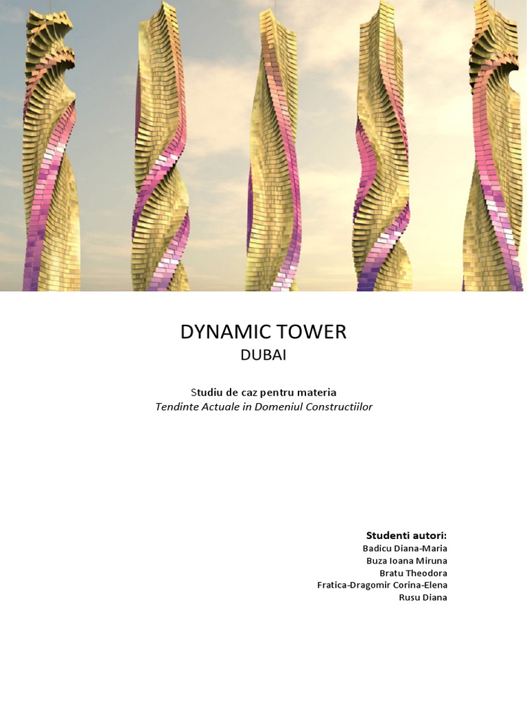 PROIECT TADS - Dynamic Tower Dubai | PDF