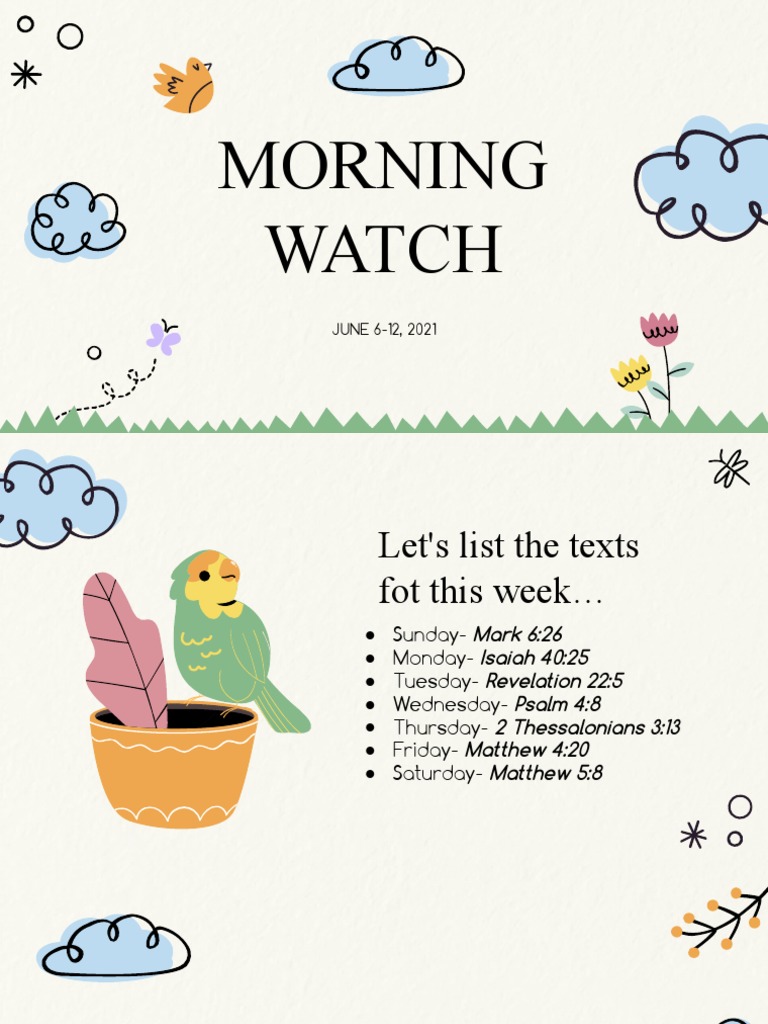 Morning Watch | PDF