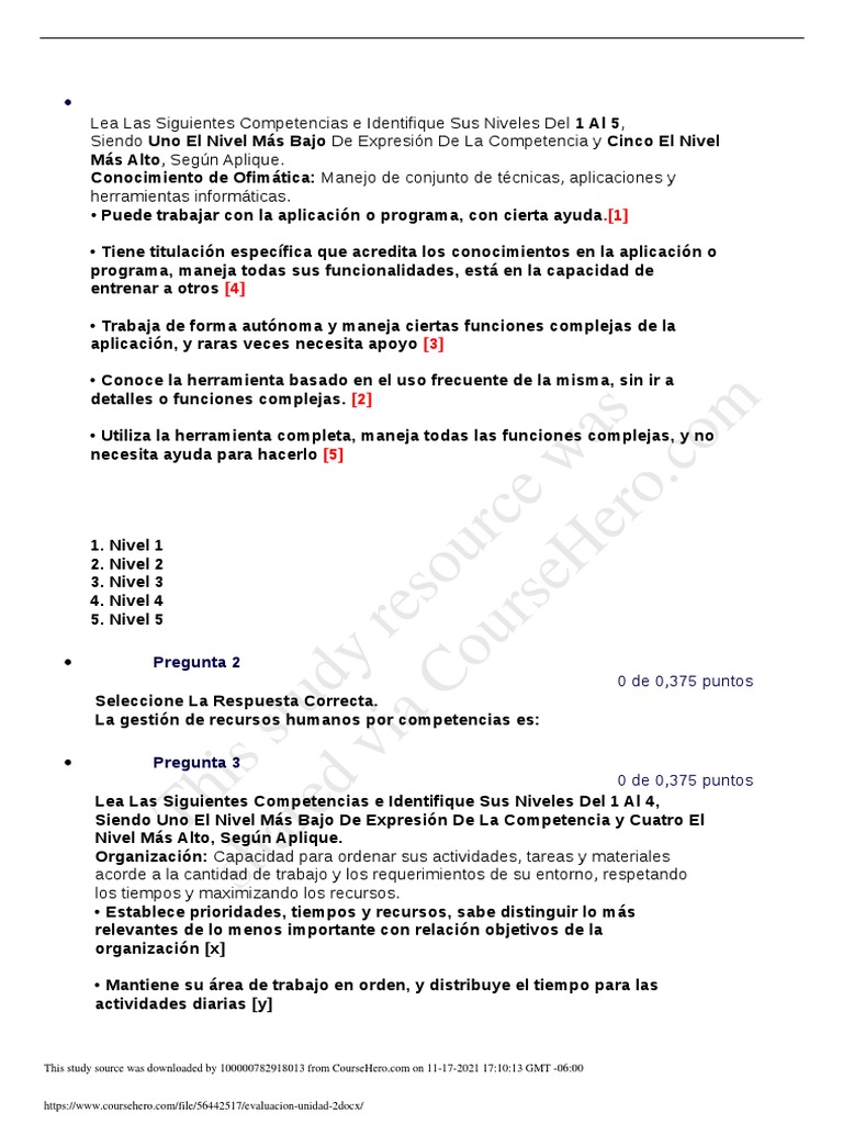 Evaluacion Unidad 2 | PDF