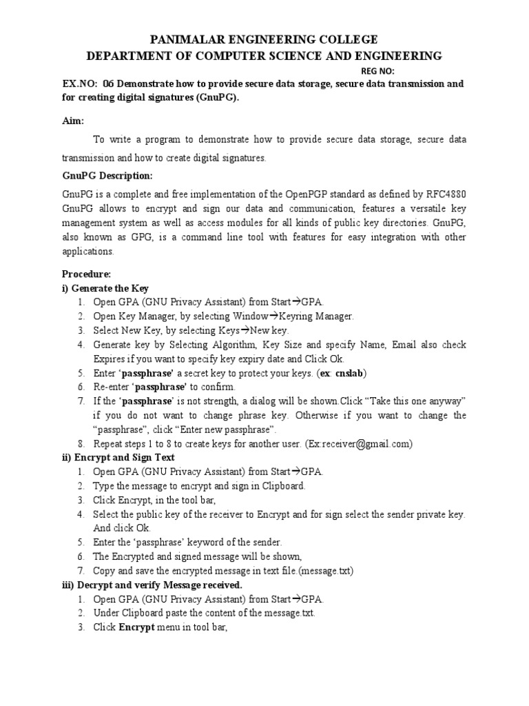 Panimalar Engineering College Department of Computer Science and ...