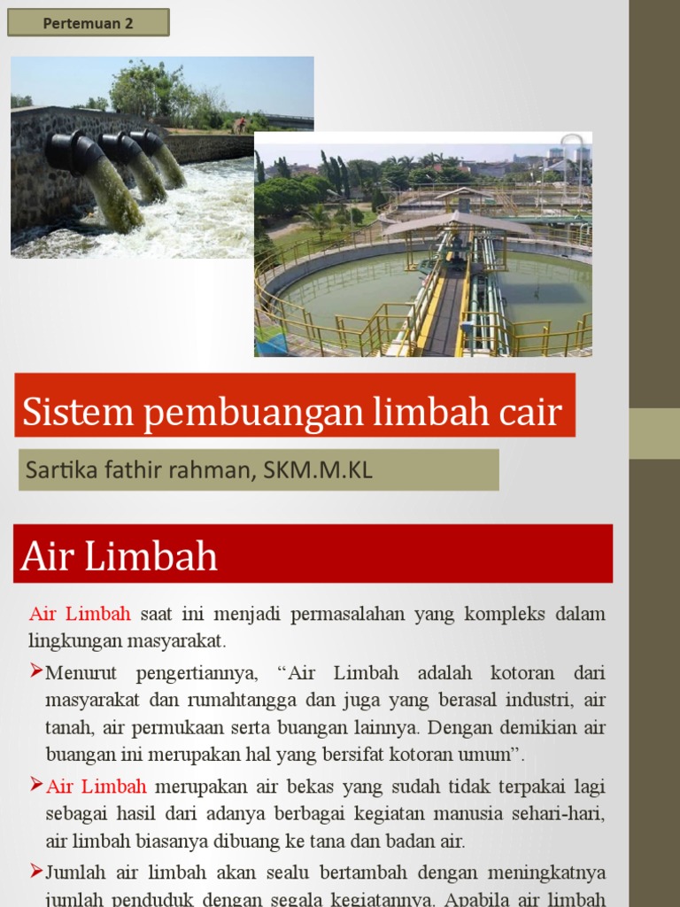 TM 2 Sistem Pengolahan Limbah Cair | PDF | Sains & Matematika