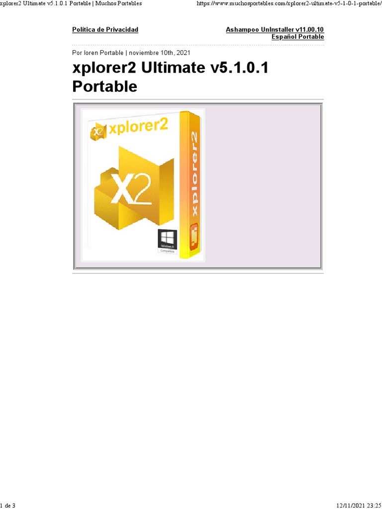 Xplorer2 Ultimate v5.1.0.1 Portable Muchos Portables - Paginas 2 | PDF | Archivo de computadora ...