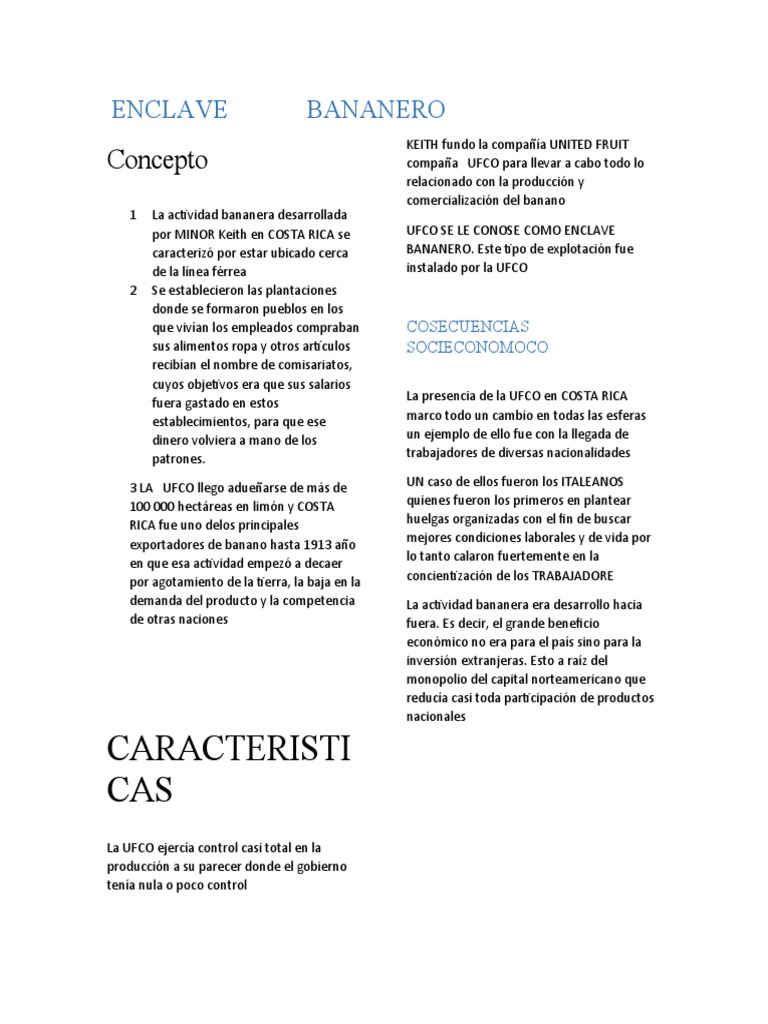 Enclave Bananero | PDF | Economias