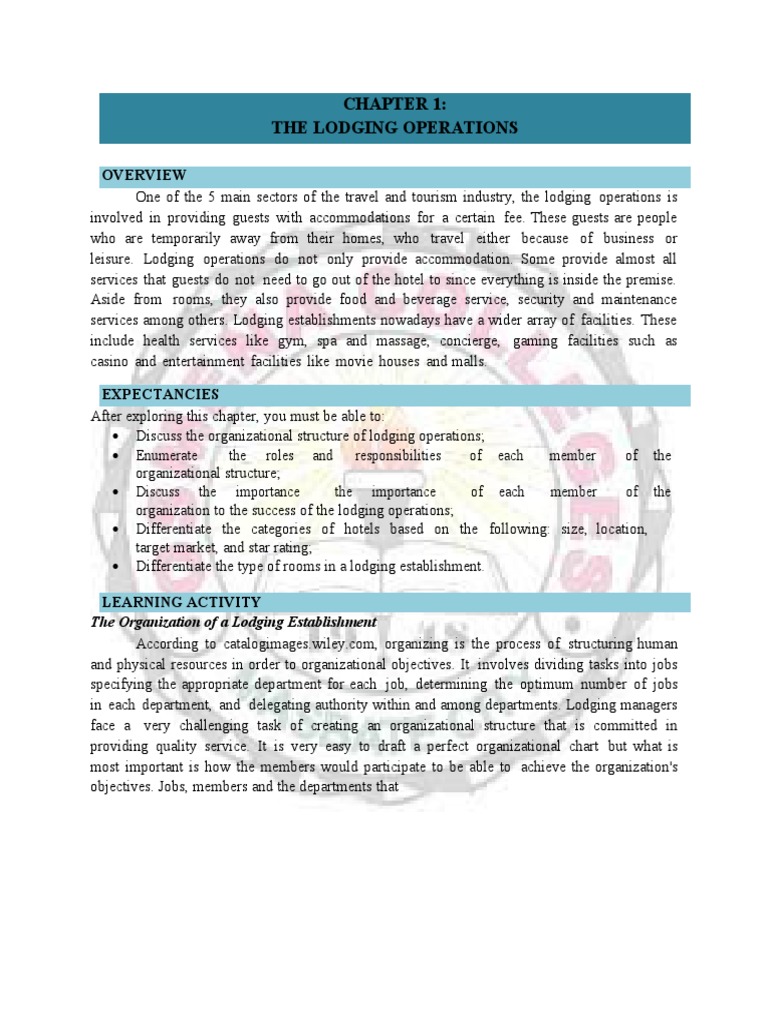 The Lodging Operations | PDF | Resort | Hotel