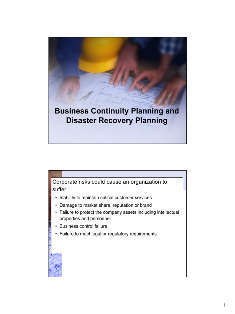 Bcp Dr Planning Pdf Disaster Recovery Backup