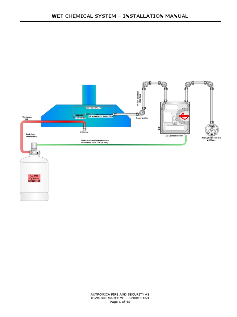 Wet Chemical System - Installation Manual: Autronica Fire and Security ...