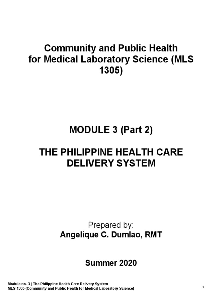 Module 3 (Part 2) - Lecture Notes | PDF | Family | Health Care