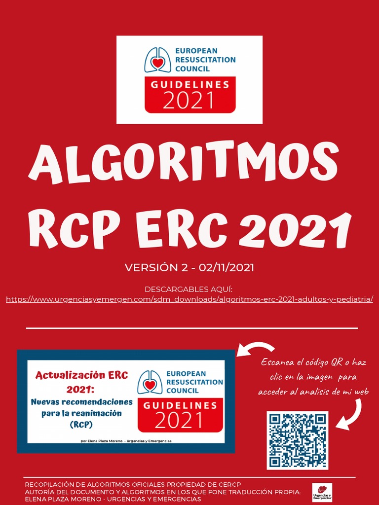 Algoritmos ERC 2021: RCP y Soporte Vital | PDF | Informática