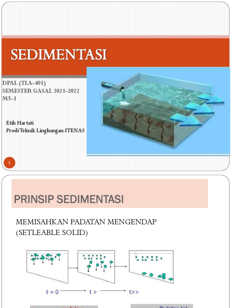 Prinsip dan Desain Bak Sedimentasi | PDF | Teknologi & Rekayasa