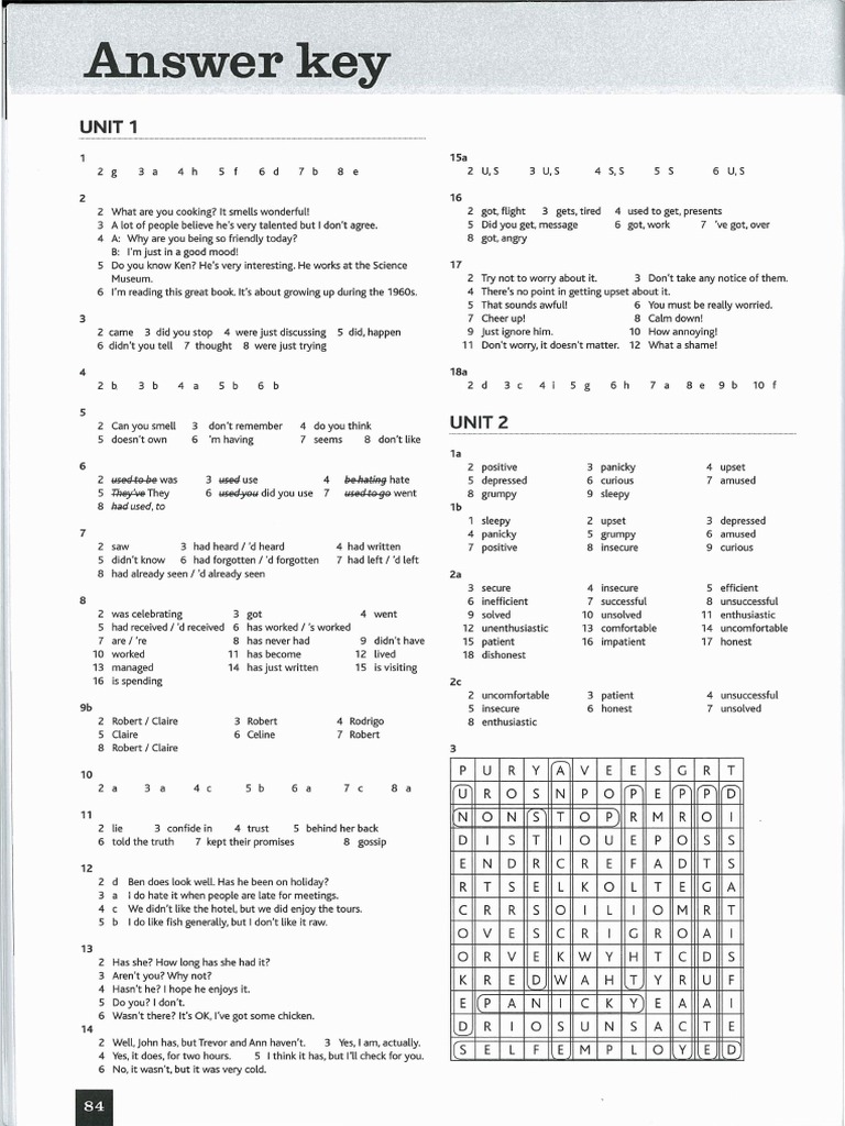Cutting Edge Upper-Intermediate WB Answer Key | PDF | Psychology | Psychological Concepts