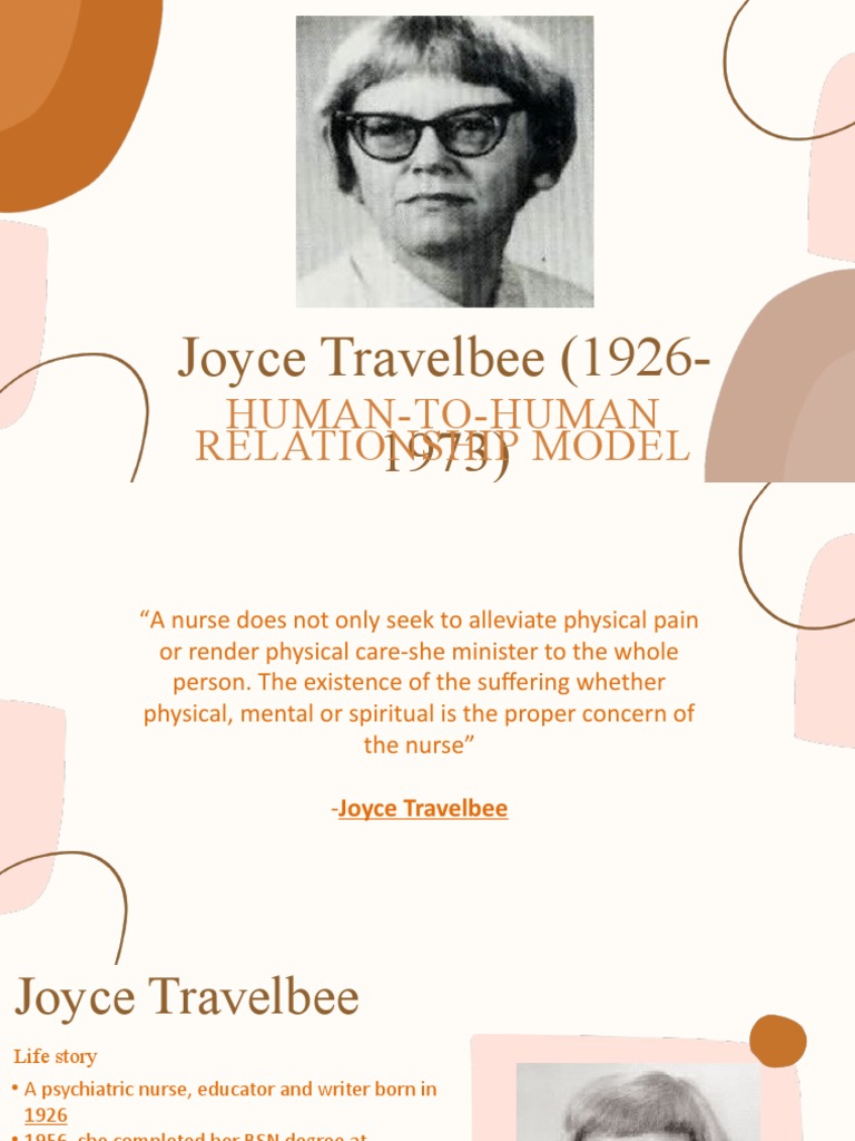 Joyce Travelbee (1926-1973) : Human-To-Human Relationship Model ...