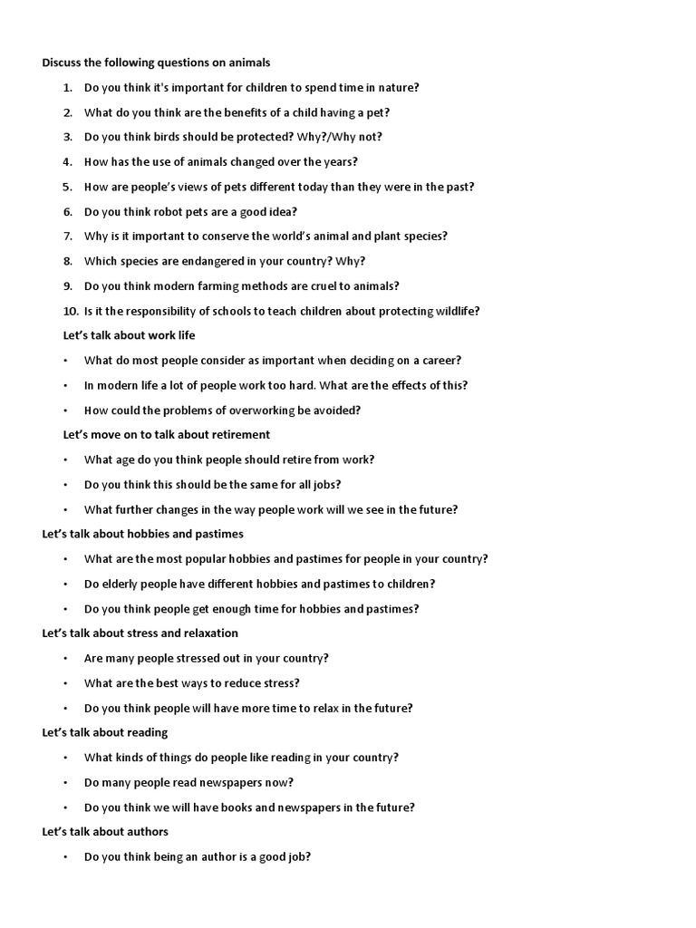 Ielts Speaking Part 3 - Review | PDF | Hobbies