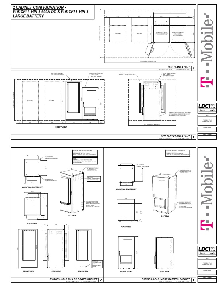 2 Cabinet Configuration - Purcell Hpl3 600A DC & Purcell Hpl3 Large ...