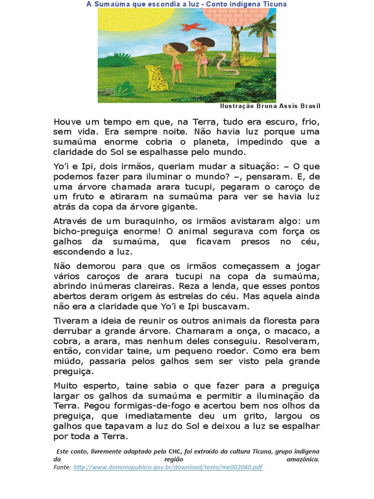 A Sumaúma Que Escondia A Luz | PDF