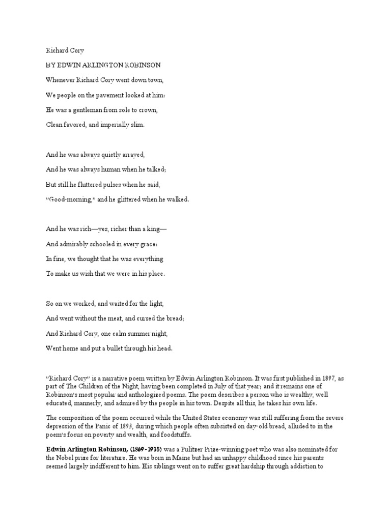 Edwin Arlington Robinson, (1869-1935) Was A Pulitzer Prize-Winning Poet ...