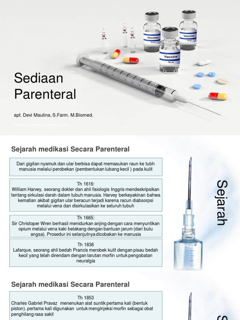 Sediaan Parenteral | PDF