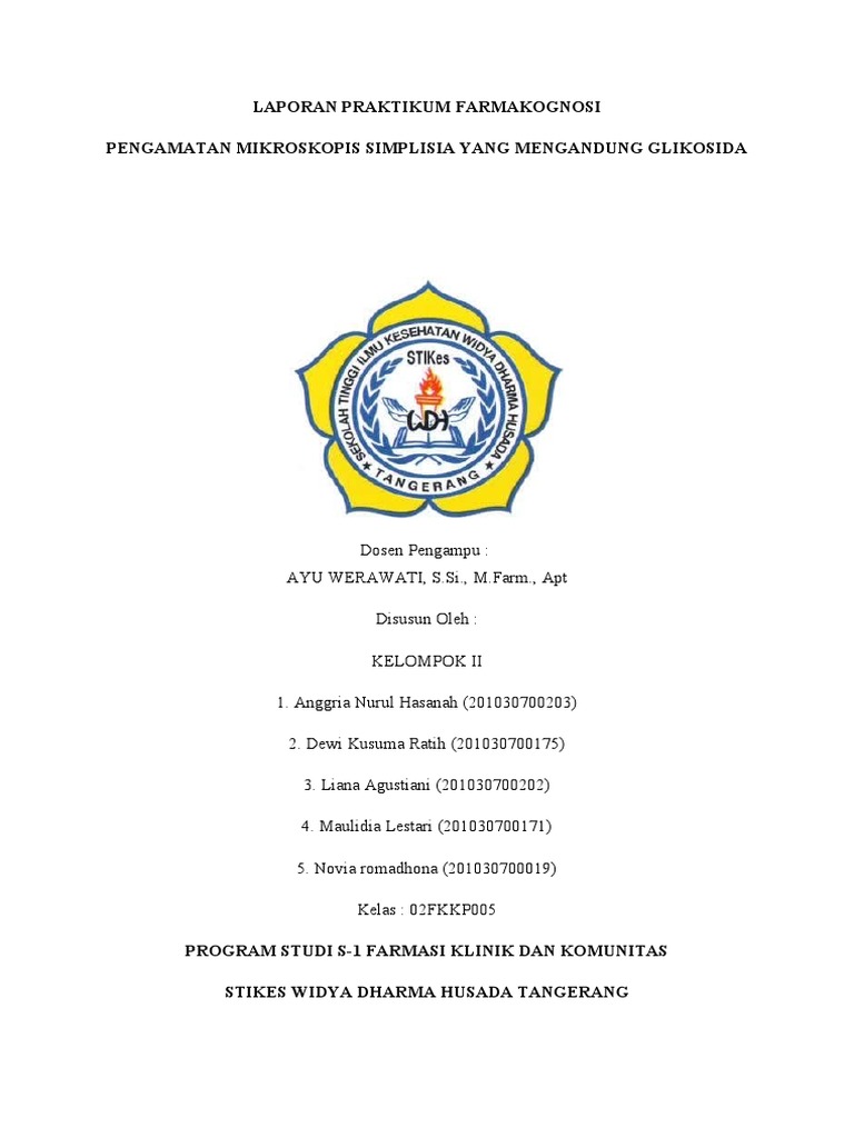 Laprak Farmakognosi | PDF | Kesehatan Holistik