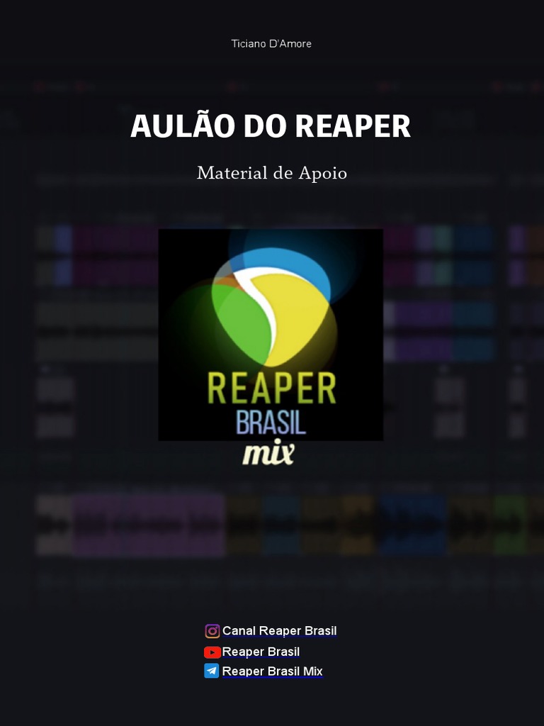 Resumo Aulão Reaper Brasil FINISHED | PDF | Gravação de som ...