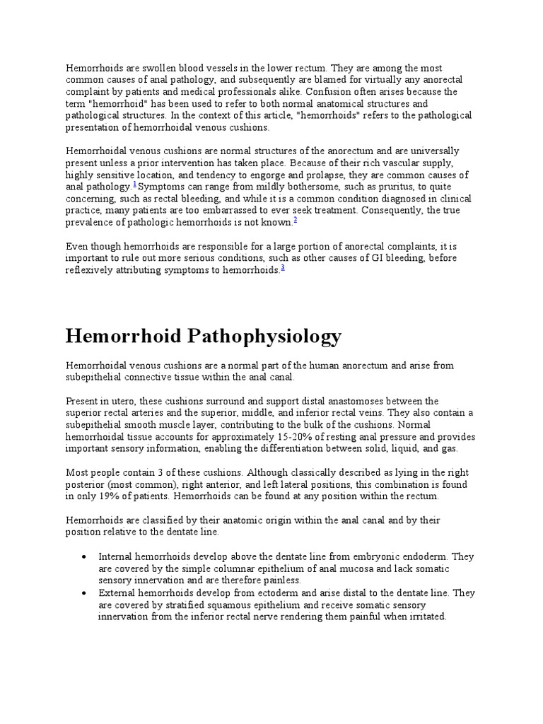 Hemorrhoids | PDF | Hemorrhoid | Rectum