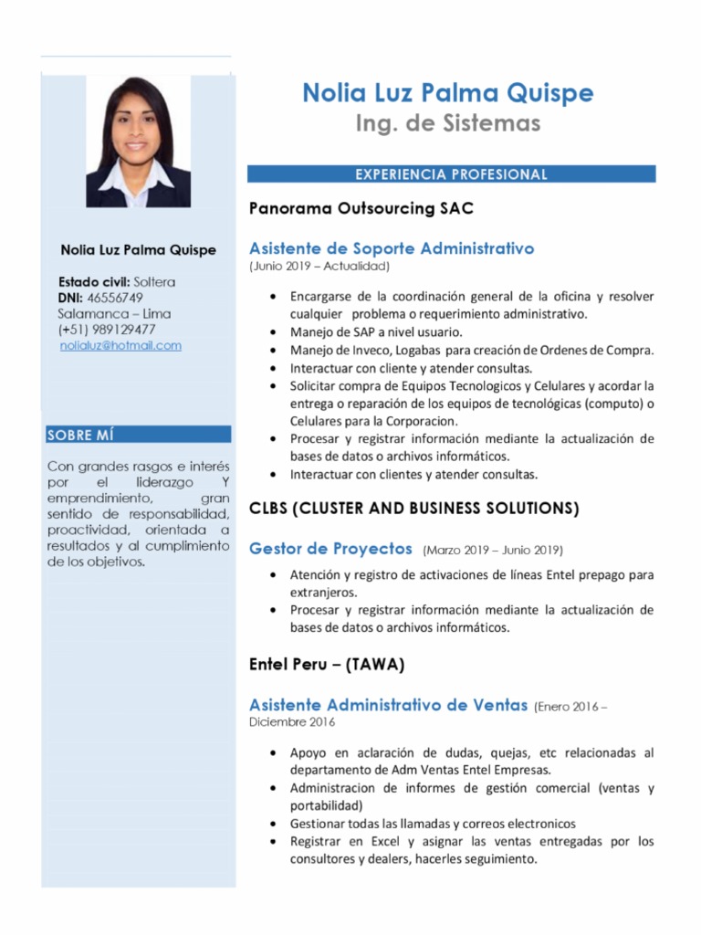 Modelo de Curriculum | PDF