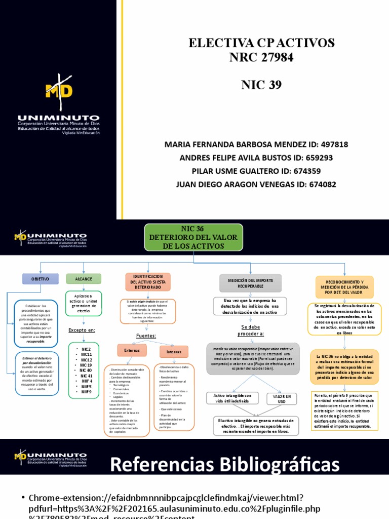 Taller 2 Nic 36 | PDF | normas internacionales de INFORMACION ...