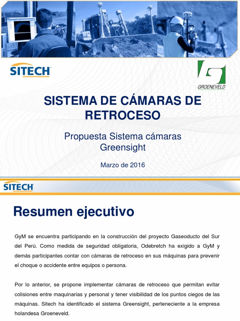 Sitech - Sistema Cámaras de Retroceso Greensight | PDF | Hogar, jardinería y bricolaje