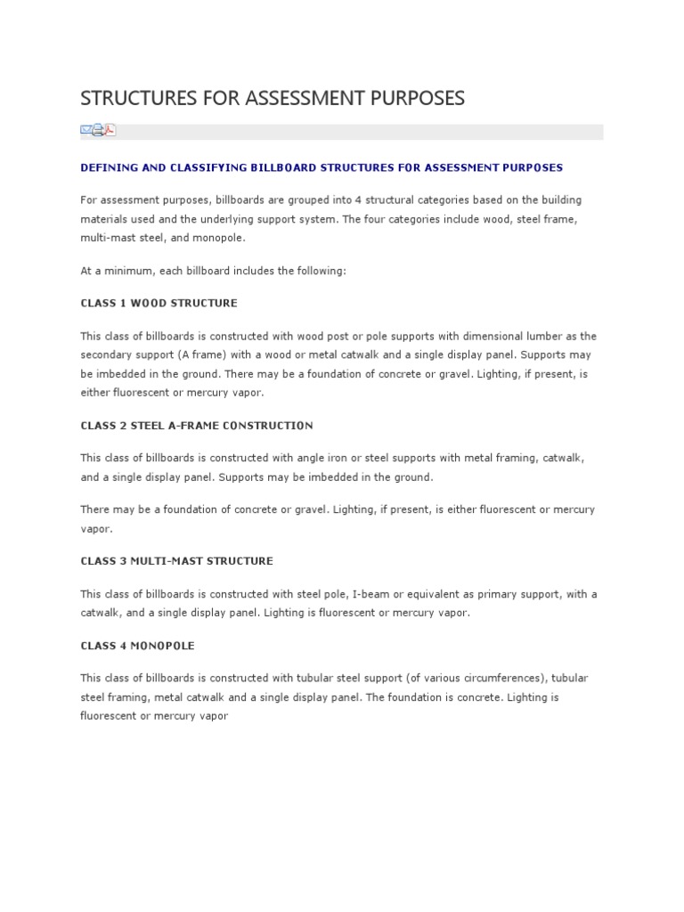 Billboard Structure Assessment Guide | PDF