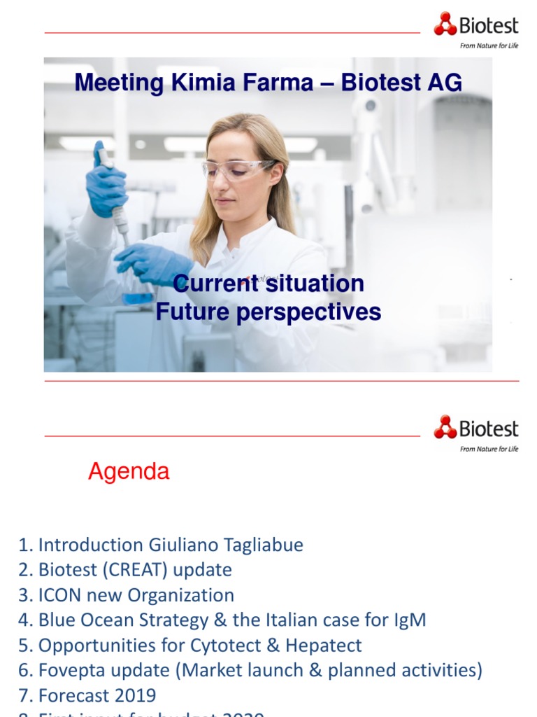 Biotest AG: Cytotect & Hepatect Update | PDF | Medical Specialties ...