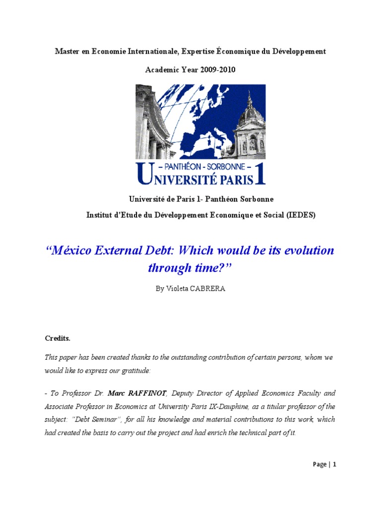 Mexico's External Debt Analysis Report | PDF | Macroeconomics ...