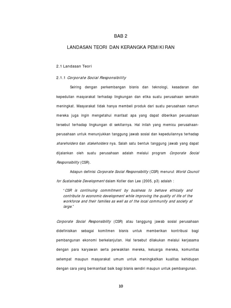 Bab 2 Landasan Teori Dan Kerangka Pemikiran | PDF