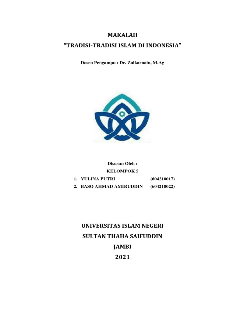 Makalah Tradisi Islam Di Indonesia | PDF Makalah Tradisi Islam Di Indonesia | PDF