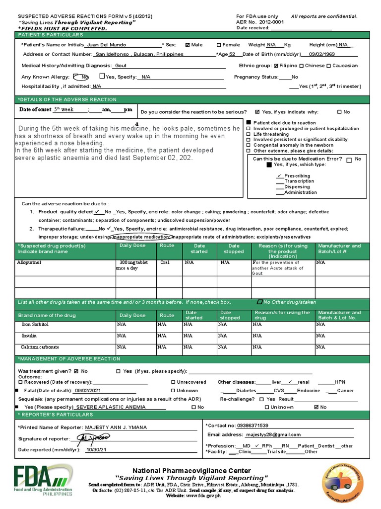 UCU Ymana, Majesty Ann ADR | PDF | Patient | Health Sciences