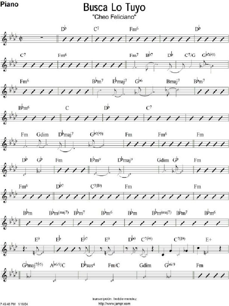 Cheo Feliciano - Busca Lo Tuyo | PDF