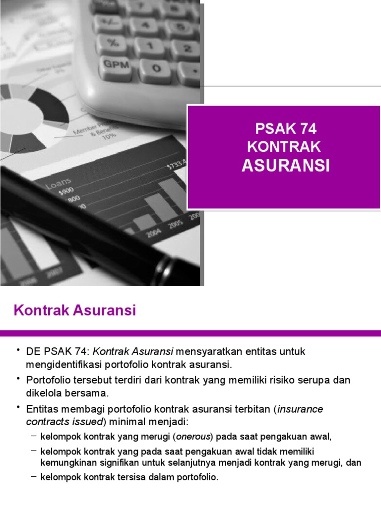 PSAK 74: Panduan Kontrak Asuransi | PDF | Bisnis | Pengelolaan Keuangan ...