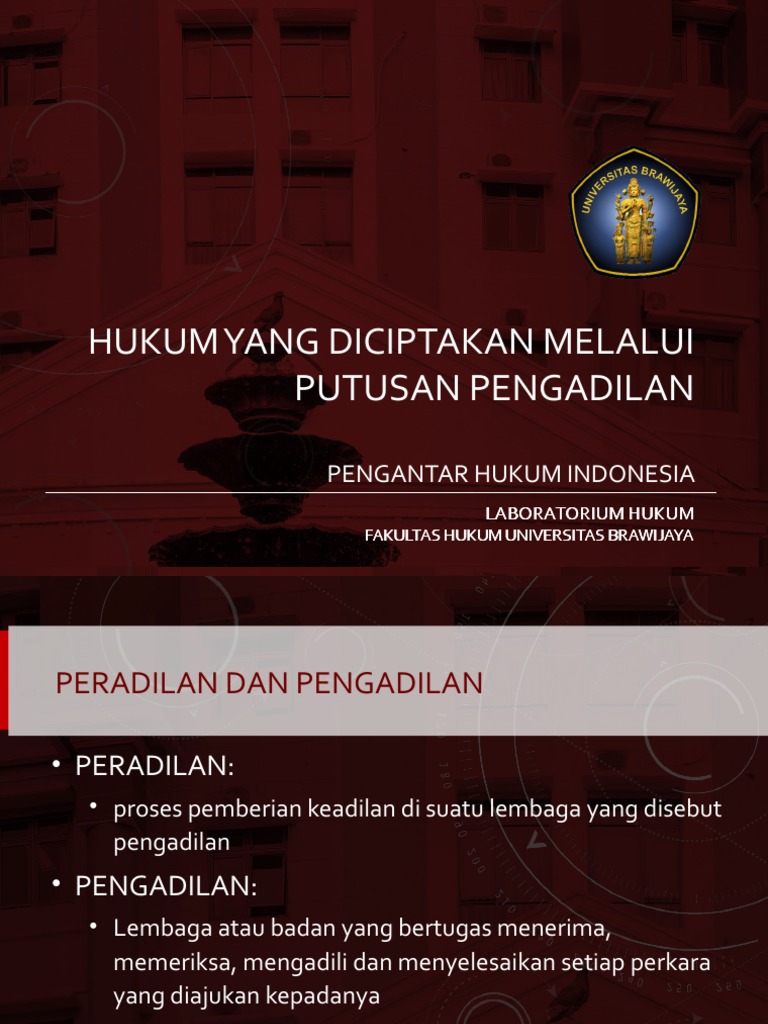 Phi 6-Putusan Hakim Dalam Sistem Hukum Positif Indonesia | PDF