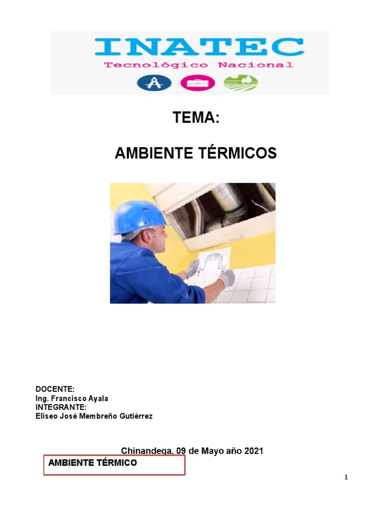 Tema Ambiente Térmicos 9-05-2021 | Descargar gratis PDF | Temperatura ...