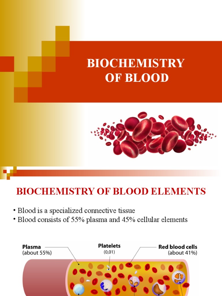 Biochemistry of Blood 1 | PDF | Blood Plasma | Medical Specialties