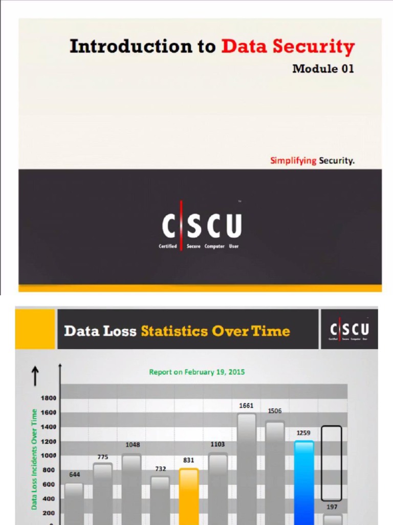 CSCUv2 Module 01 Introduction To Data Security | PDF