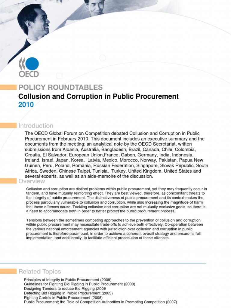 Addressing Procurement Corruption Issues | PDF | Corruption ...
