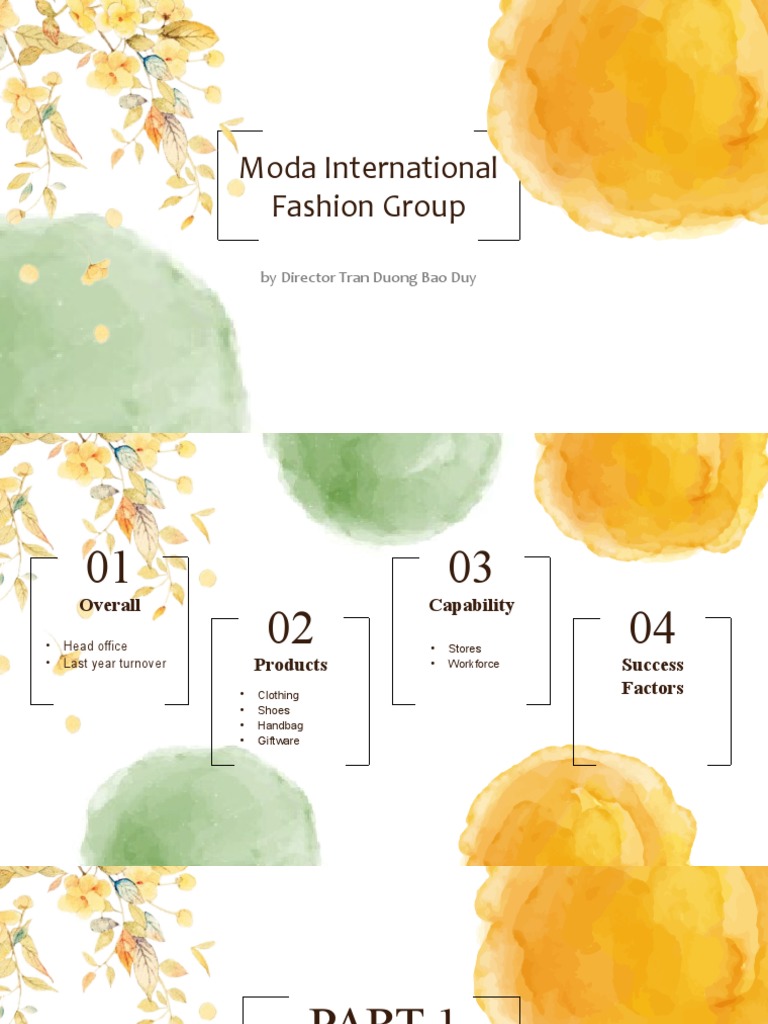 Moda International: An Overview of a Leading Italian Fashion Group | PDF