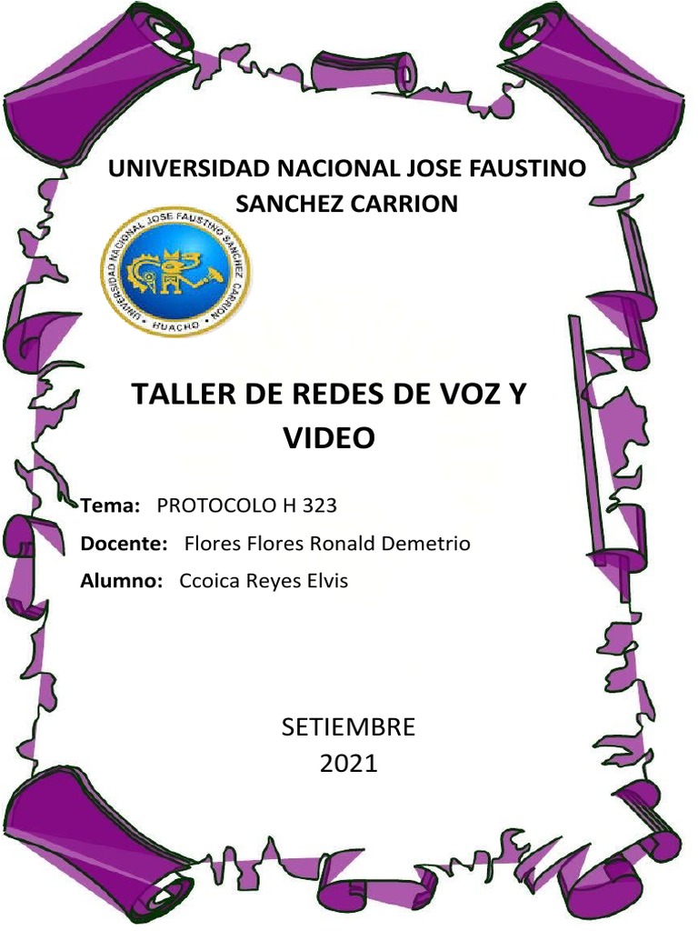 Protocolo H 323 | PDF | Estándares de telecomunicaciones | Edad de información