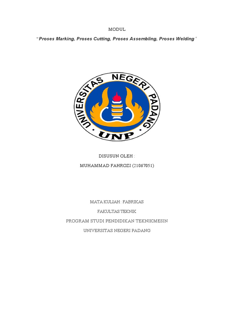 MODUL Fabrikasi Minggu 6 | PDF