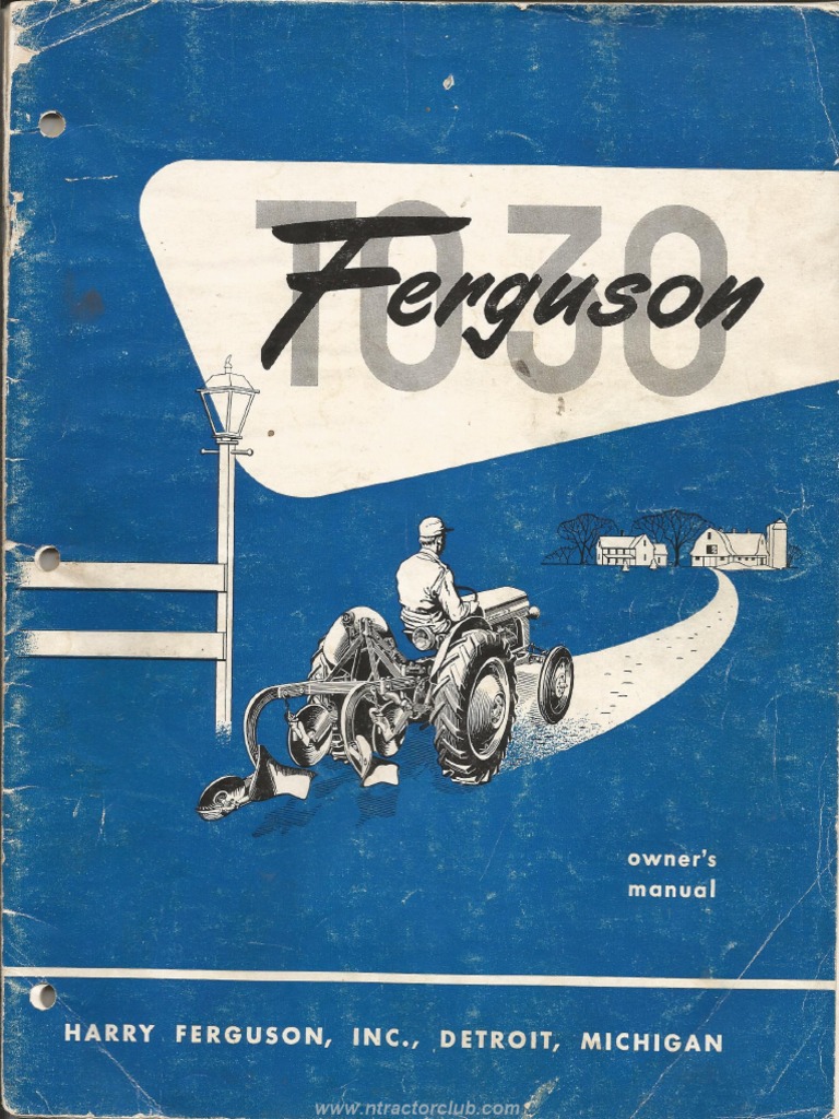 Ferguson TO30 Specifications Guide | PDF