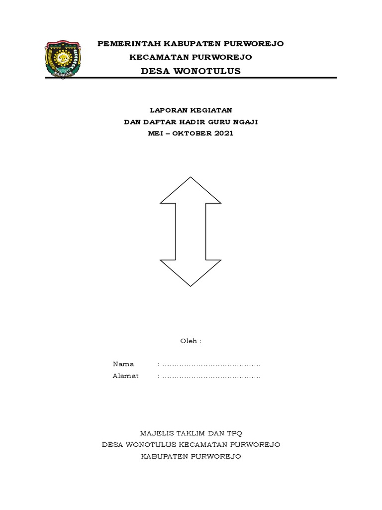 Laporan Kegiatan dan Daftar Hadir Guru Ngaji di Majelis Taklim dan TPQ ...