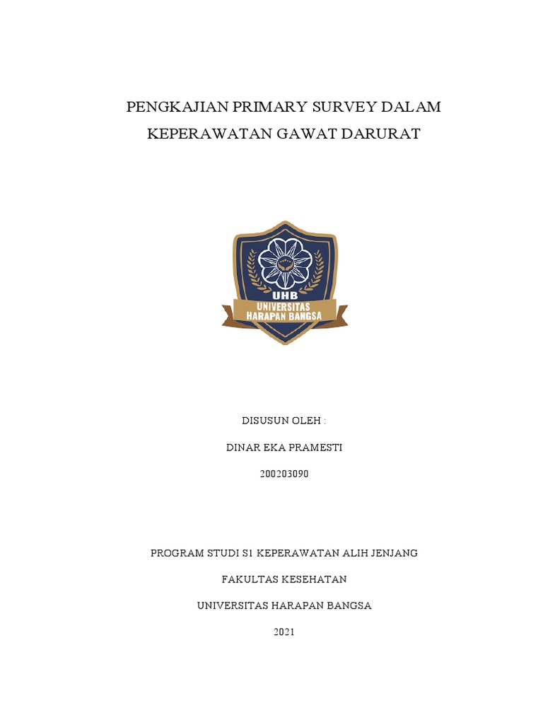 Pengkajian Primary Survey Gawat Darurat | PDF