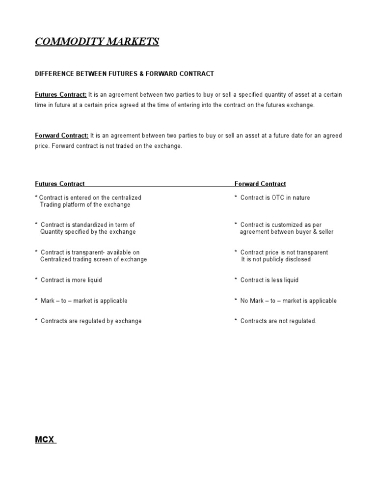 Commodity Notes | PDF | Commodity Markets | Opec