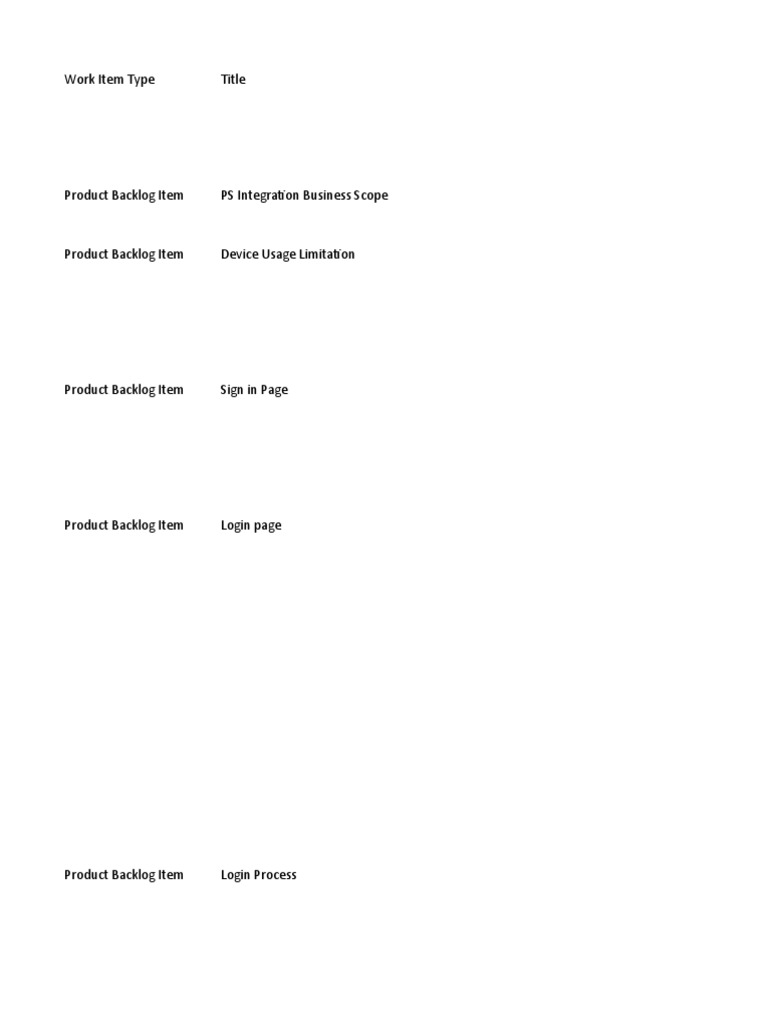Work Item Type Title PDF Mobile App Ios
