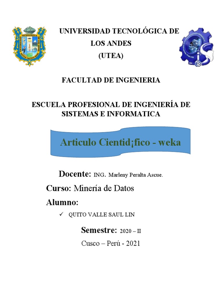 Análisis de Datos con Weka: Árboles de Decisión | PDF | Archivo de computadora | Aprendizaje
