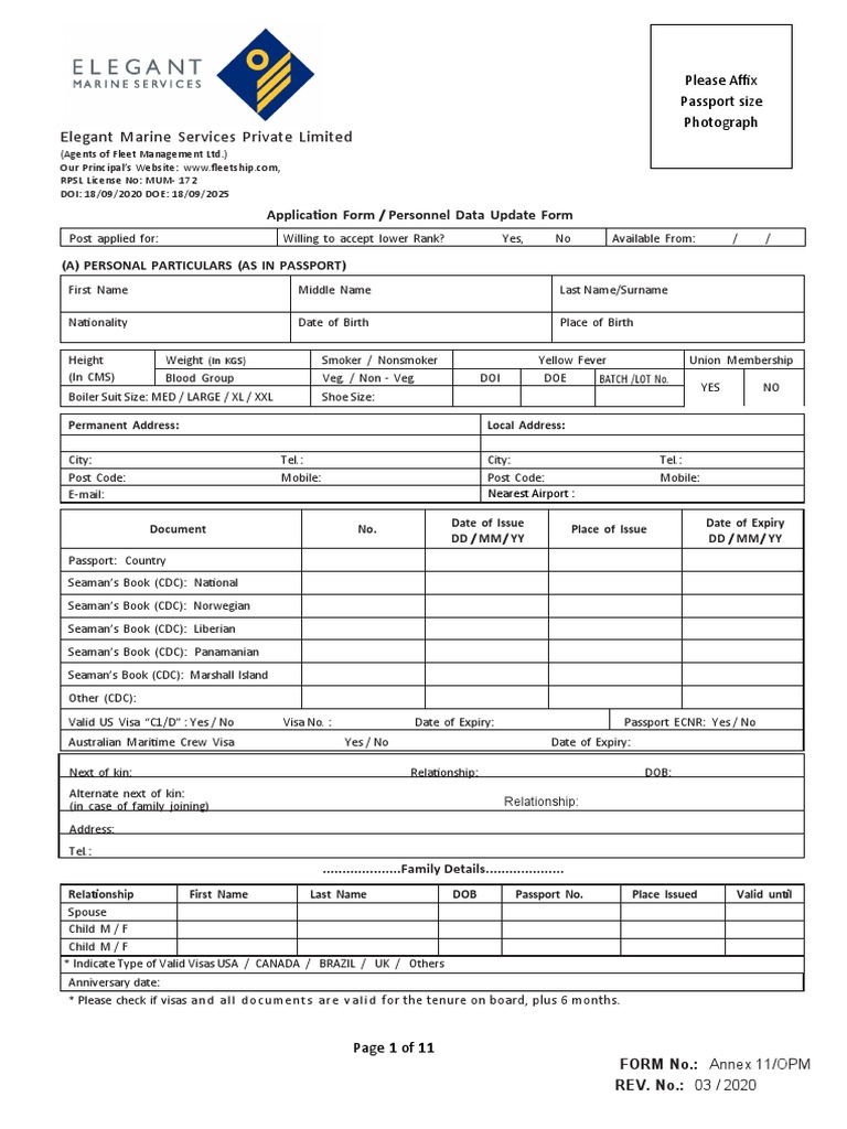 Interview Application Form | PDF | Oil Tanker | Ships