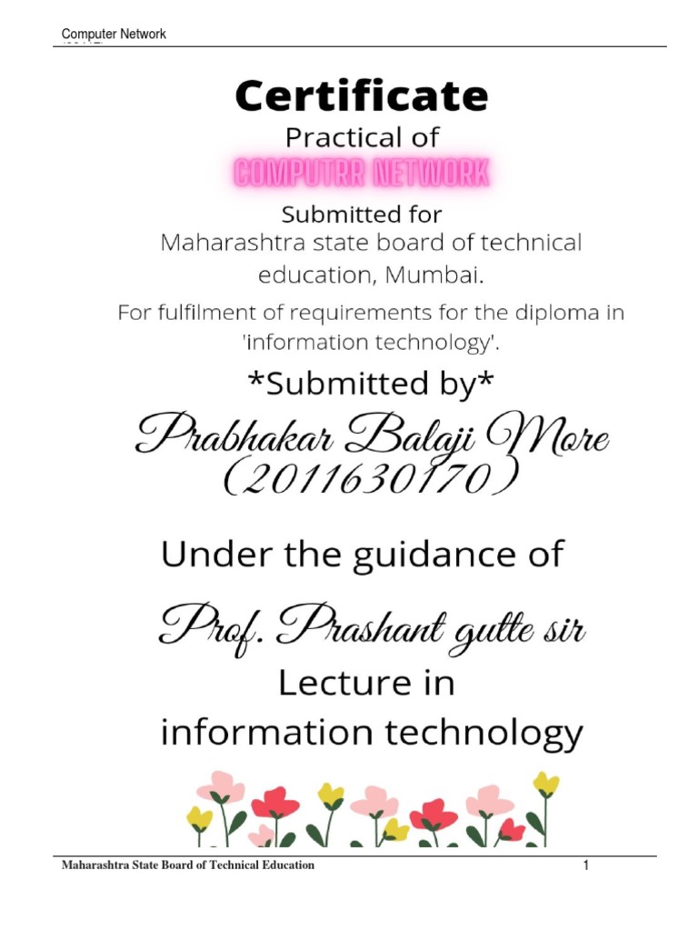 Computer Network Lab Manual | PDF | Network Topology | Computer Network